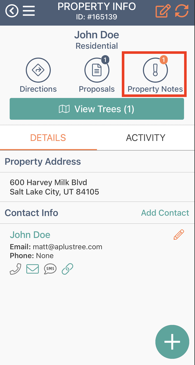 How to Add Property Notes – Treezi