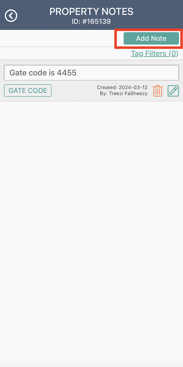 How to Add Property Notes – Treezi
